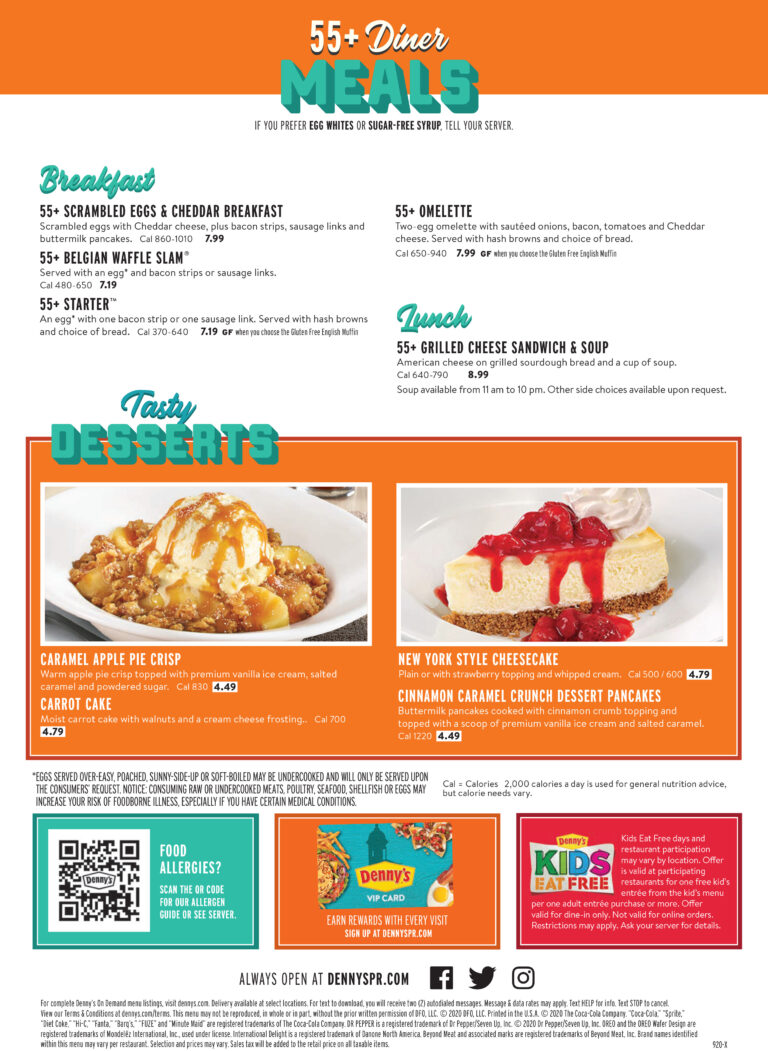 Menú - Denny's Puerto Rico