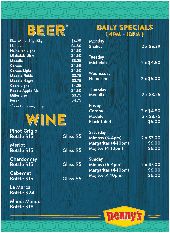 Menú - Denny's Puerto Rico